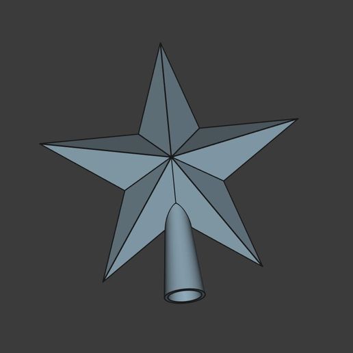 STL file tree topper star a star 🌳 (3MF and STEP)・3D print object to ...