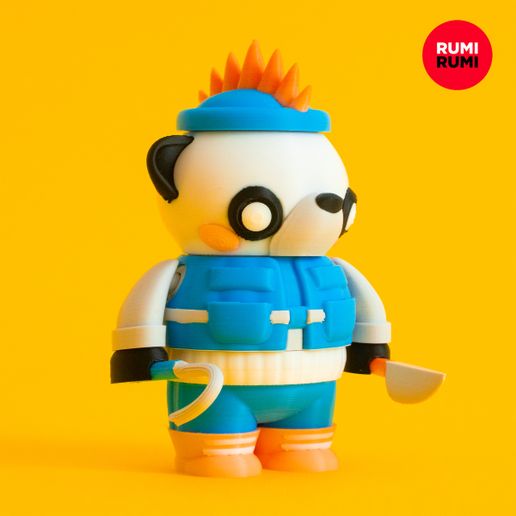 🐼 Urban Tuko the Panda by Rumi-Rumi・ 3D File for 3D printing・Cults