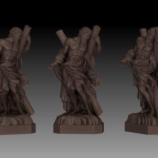 ⛪ Saint Andrew 3D STL Model・ STL File for 3D printing・Cults