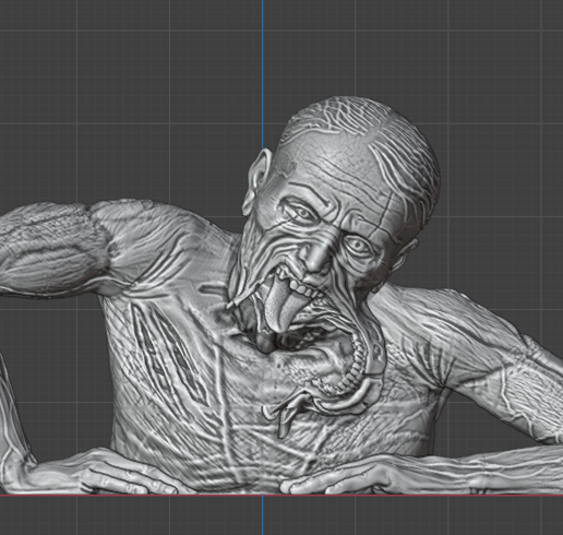 🧟 Life-Size Zombie - "Jawbreaker".・ STL File for 3D printing・Cults