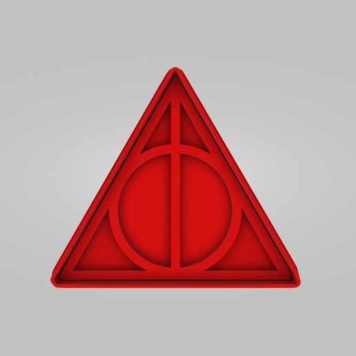 STL-Datei Dealthy Hallows Cookie Cutter- Stamp and Outline Cookie ...