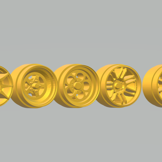 🥵 pack rims aftermarket 1/32・ STL File for 3D printing・Cults
