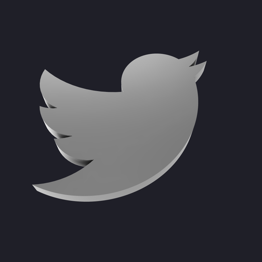 🐦 Twitter Logo 3D MODEL・ 3D File for 3D printing・Cults