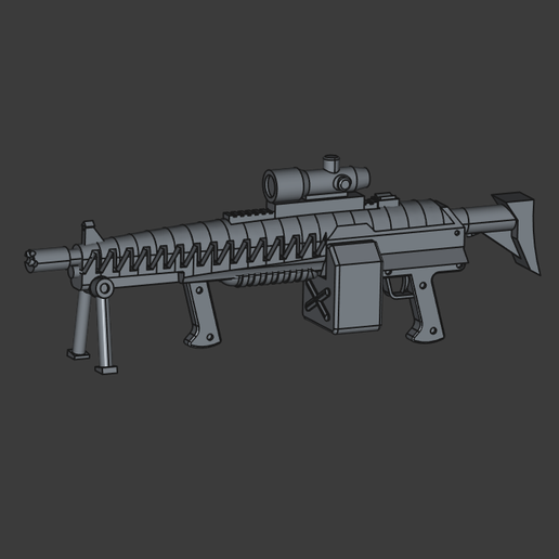 Fichier STL RAM-314 Gator 6 inch Action Figure Machine Gun for GI Joe ...