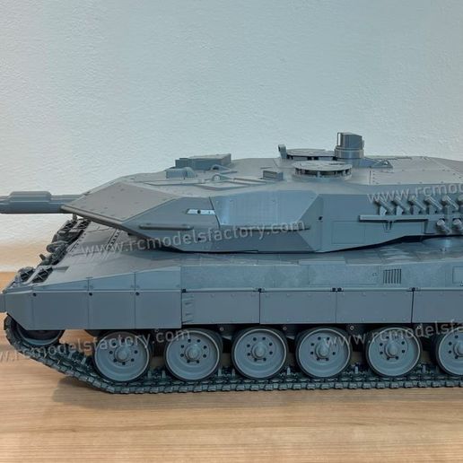 🐆 Leopard 2A6 - RC Tank scale 1/10・ STL File for 3D printing・Cults