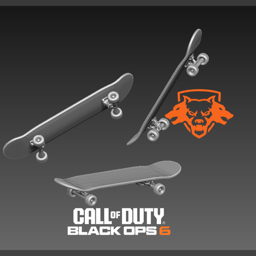 🛹 skateboard 3d model Call of duty black ops 6 warzone・ OBJ File for 3D ...