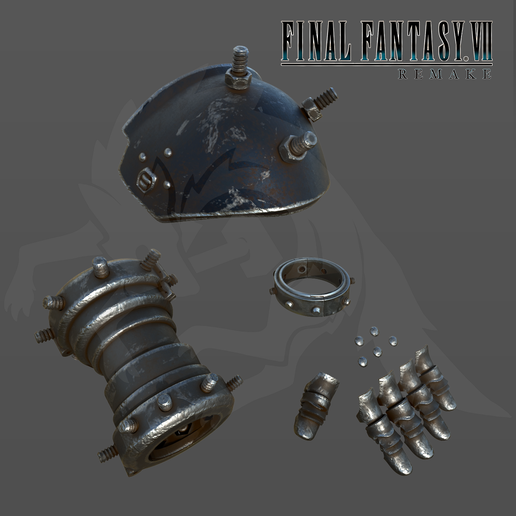 ☁️ CLOUD STRIFE'S ARMOR SET FOR COSPLAY FINAL FANTASY VII 3d MODEL ...
