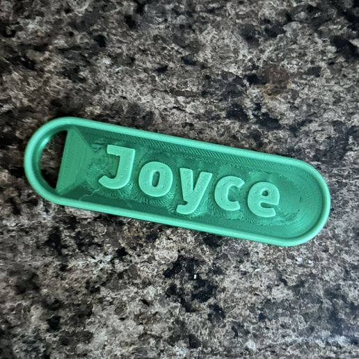 🗝️ Joyce Tag or keychain・3D Print with the Bambu Labs A1 with AMS 3D ...