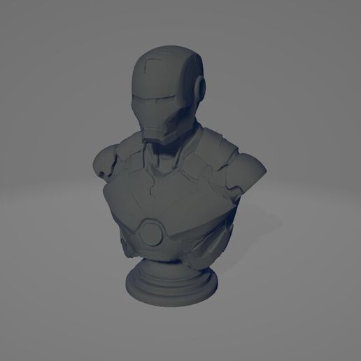 👨 iron man bust・ STL File for 3D printing・Cults