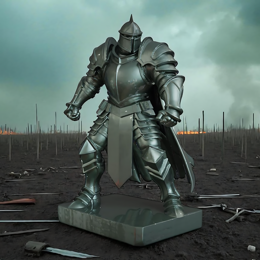 🎲 Medieval Knight STL – Armored Warrior 3D Print Model・ STL File for 3D ...