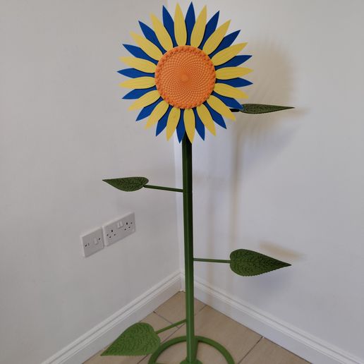 Sunflower | 3D Printable Sunflower ©・3D Print with the anycubic delta ...