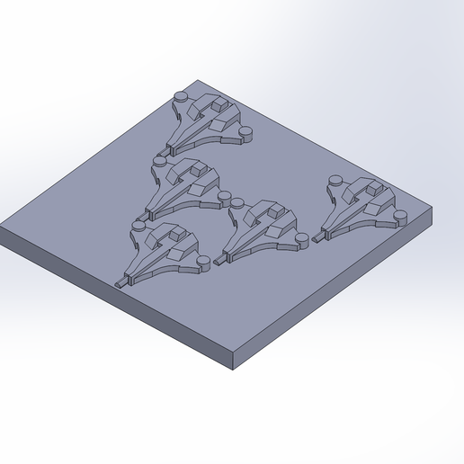 🛰 Space Bovine Strike Craft・ STL File for 3D printing・Cults