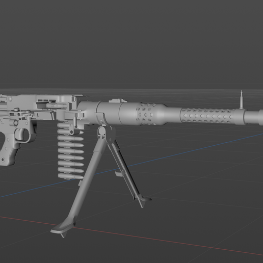OBJ file German MG13 heavy machine gun digital model material 🔫 ・3D ...