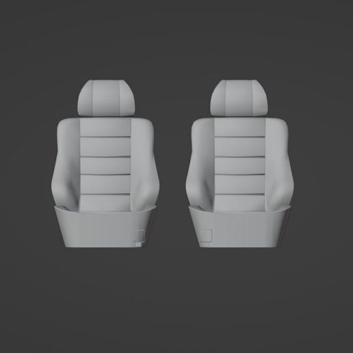 STL file Mercedes 190E EVO2 Interior Front and Rear Seats 🚗 ・3D printer ...
