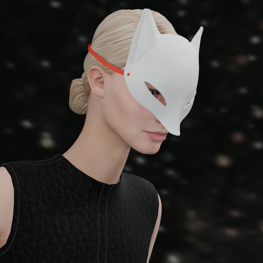 🦊 Half Fox Mask - Perihelion Prints・ STL File for 3D printing・Cults