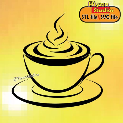 STL file coffee cup digital file svg, stl file ☕ (SVG)・Design to ...