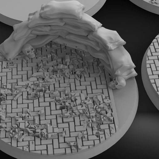 🏙️ 60mm city base・ 3D File for ・Cults