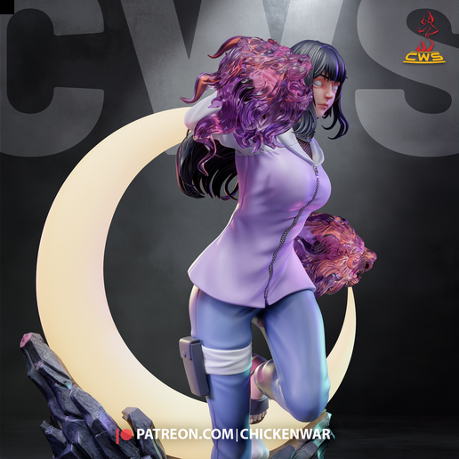 👾 Hinata Hyuga - Naruto | Byakugan Awakened Figure・ 3D File for 3D ...