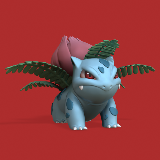 Free OBJ file Ivysaur 🐉 ・Model to download and 3D print・Cults