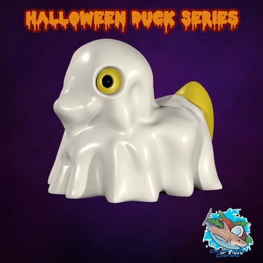 👻 Ghost Duck Halloween series・ STL File for 3D printing・Cults