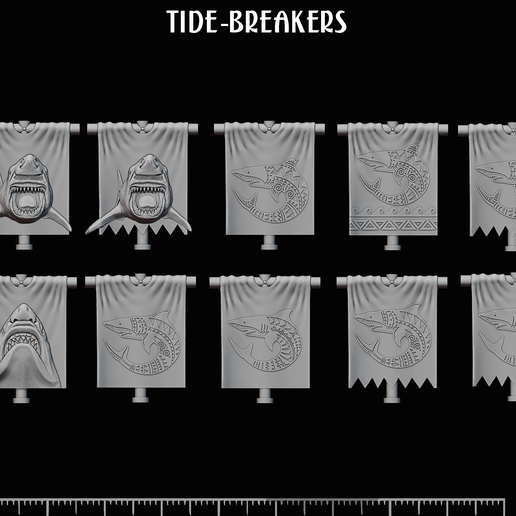 🛰 Tide-Breakers Digital Download STL Pack・ 3D File for 3D printing・Cults
