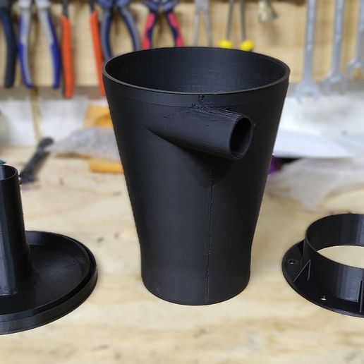 STL file Cyclone Dust Collector 38mm 🌀 ・3D printing idea to download・Cults