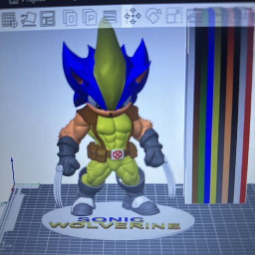 🎮 Sonic Wolverine・ STL File for 3D printing・Cults