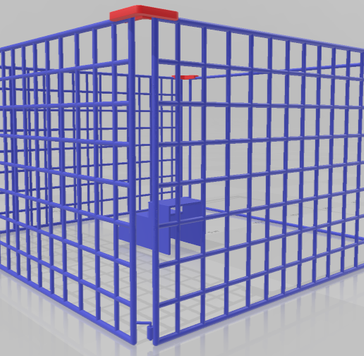 🤼 WWF/WWE Big Blue Cage・ 3D File for 3D printing・Cults