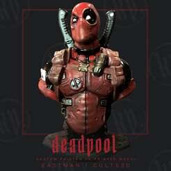3D printing Deadpool bust (Remastered Supportless Edition) (fan art ...