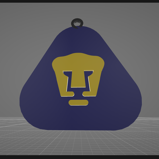 🗝️ Liga MX Pumas UNAM keychain badge color printable・ 3D File for 3D ...