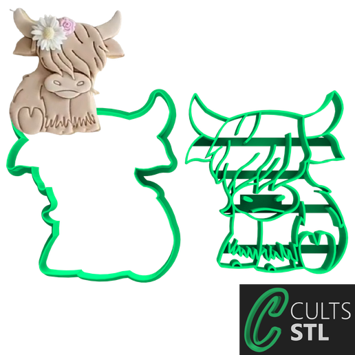 STL file COW CUTTER - FARM - 7cm 🐄 ・3D printer model to download・Cults