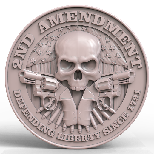 📁 3D Model STL File for CNC Router Laser & 3D Printer 2nd Amendment・ 3D ...