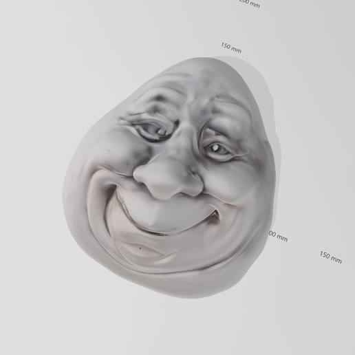👾 c80 funny face・ STL File for 3D printing・Cults