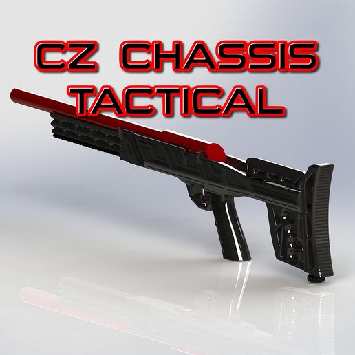 🆕 NEW! CZ 457 CHASSIS frame SNIPER PRECISION stock・ STL File for 3D ...