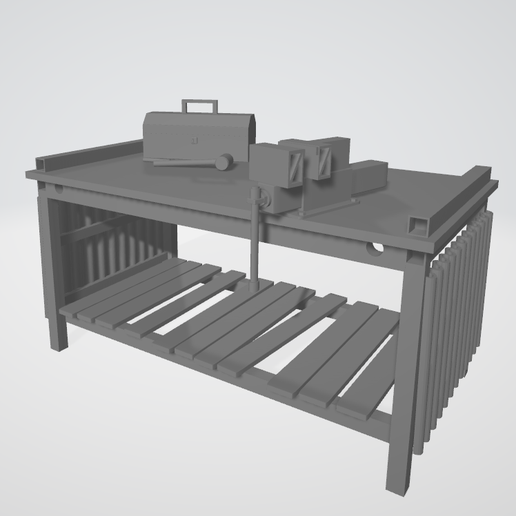👾 Repair bench - Rust・ STL File for 3D printing・Cults