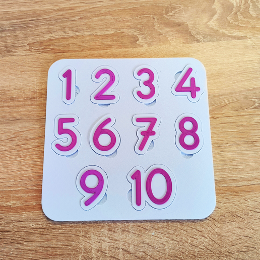 🧩 EDUCATIONAL COUNTING TOY – NUMBER PUZZLE・Free STL File for 3D ...