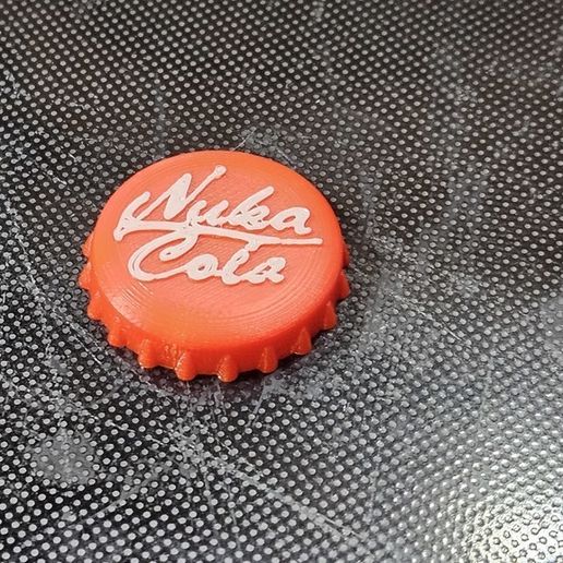 🧢 Fallout Nuka Cola Cap・Free 3D File for ・Cults