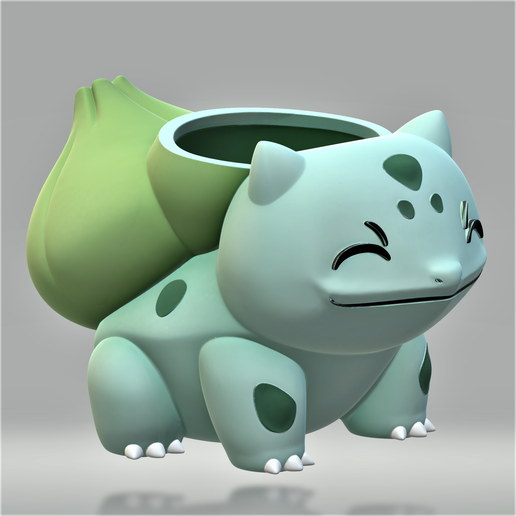 🐉 BULBASAUR POKEMON PLANTER・ STL File for 3D printing・Cults