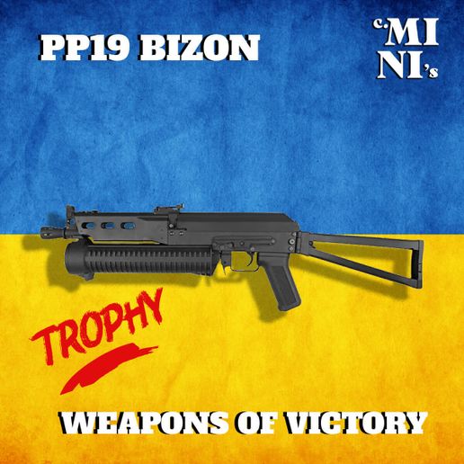 🇺🇦 3D MODEL PP19 Bizon・ 3D File for 3D printing・Cults