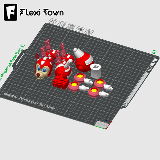 👨 Flexi Rush - Mega Man, Mini Mega Man Collection, Articulated fidget ...