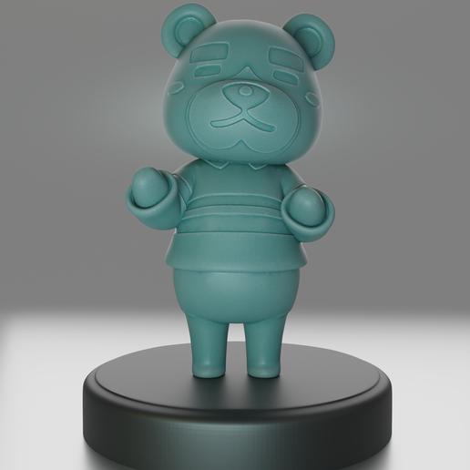 STL file Teddy Animal Crossing Figure 🧸 ・Template to download and 3D ...
