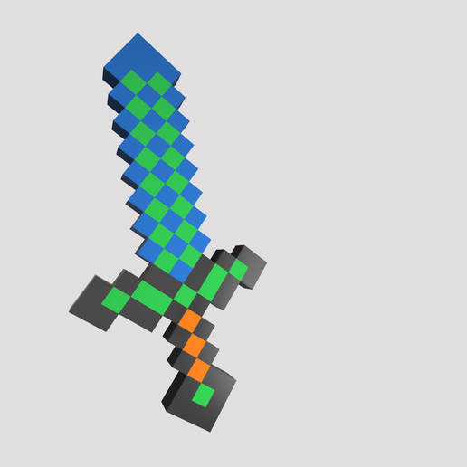 🗡️ Minecraft Sword (AMS)・Free 3MF File for 3D printing・Cults