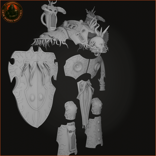 🤖 Prodigies of Pleasure Slender Mech Armor・ 3D File for 3D printing・Cults