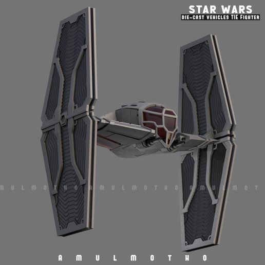 ⭐ STAR WARS "DIE-CAST VEHICLES TIE FIGHTER". (3d printables sclae 1:12 ...