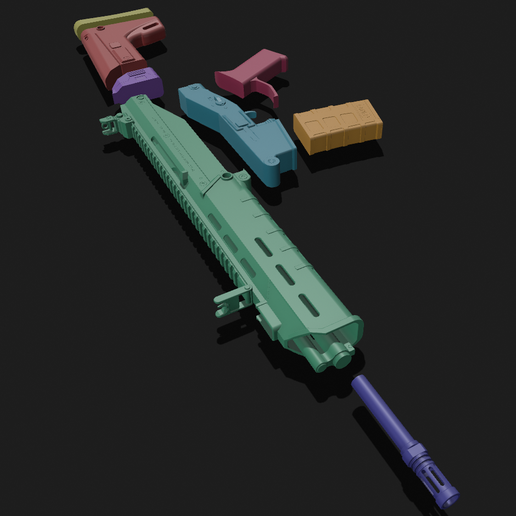 🔫 Magpul Masada AR Assault-Rifle ( Prop-Gun ) 1/1 Scale・ STL File for ...