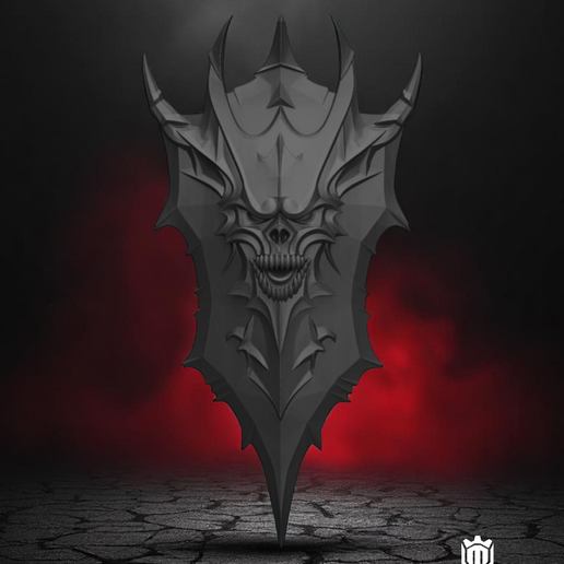 🛡️ Demon Lord Shield Dark Fantasy 3D Printable Prop・ STL File for 3D ...