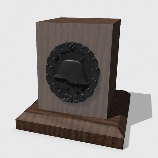 STL file Base with German WWI Wounded Bagde. 🪖 ・3D printer model to ...