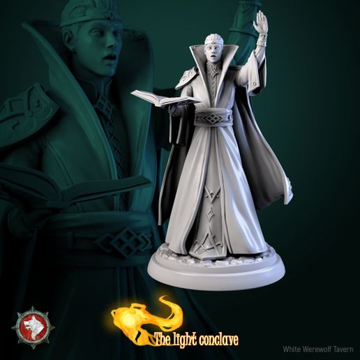 3D file Exorcists set 6 miniatures 32mm pre-supported 🎲 ・3D printer ...