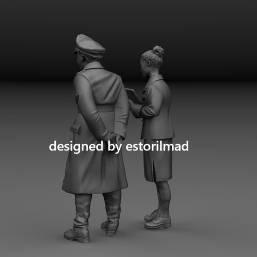 🫡 WW2 GERMAN SS OFFICER GENERAL AND SECRETARY・ STL File for 3D printing ...