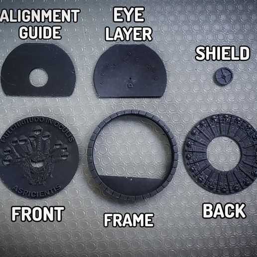 👀 Moving Eyes Ancient Beholder Coin・ STL File for 3D printing・Cults